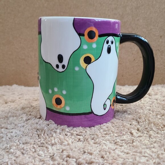 GANZ | Dining | Ganz Halloween Ghost Coffee Mug Surprised Ghost Inside ...